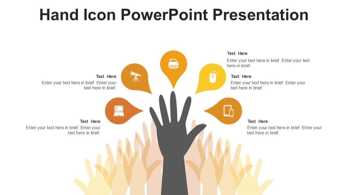 Hand Icon PowerPoint Presentation : 100% Editable PPTx