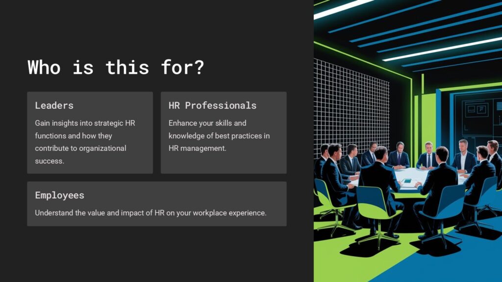 Human Resource Management PowerPoint Template : 100% Editable PPTx