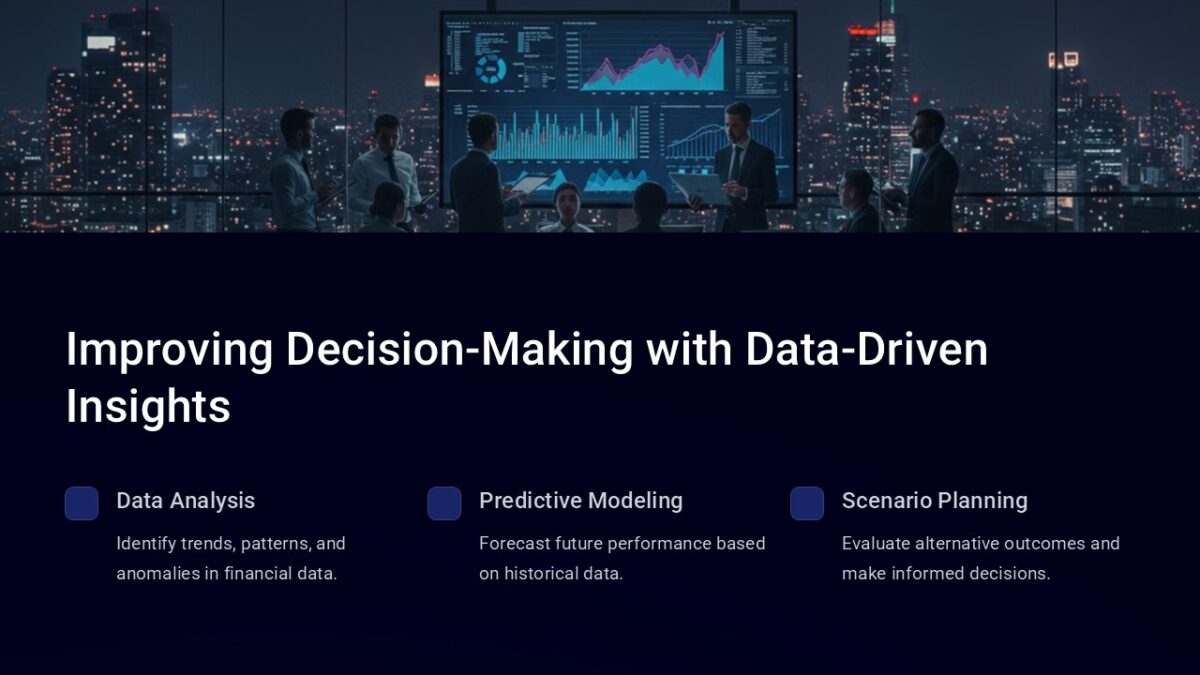 Improving Decision Making with Data Driven Insights PowerPoint Presentation - PPTUniverse