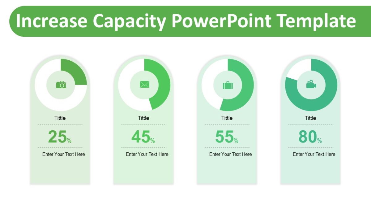 Increase Capacity PowerPoint Template : 100% Editable PPTx