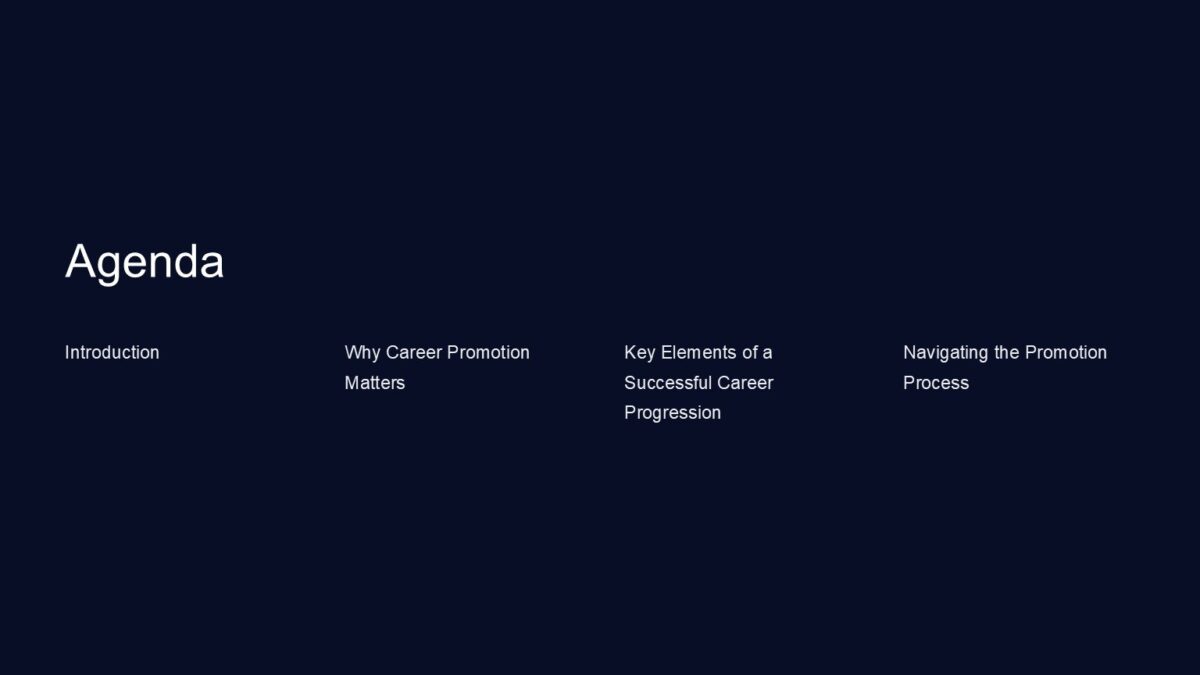 Job Career Promotion PowerPoint Template : 100% Editable PPTx