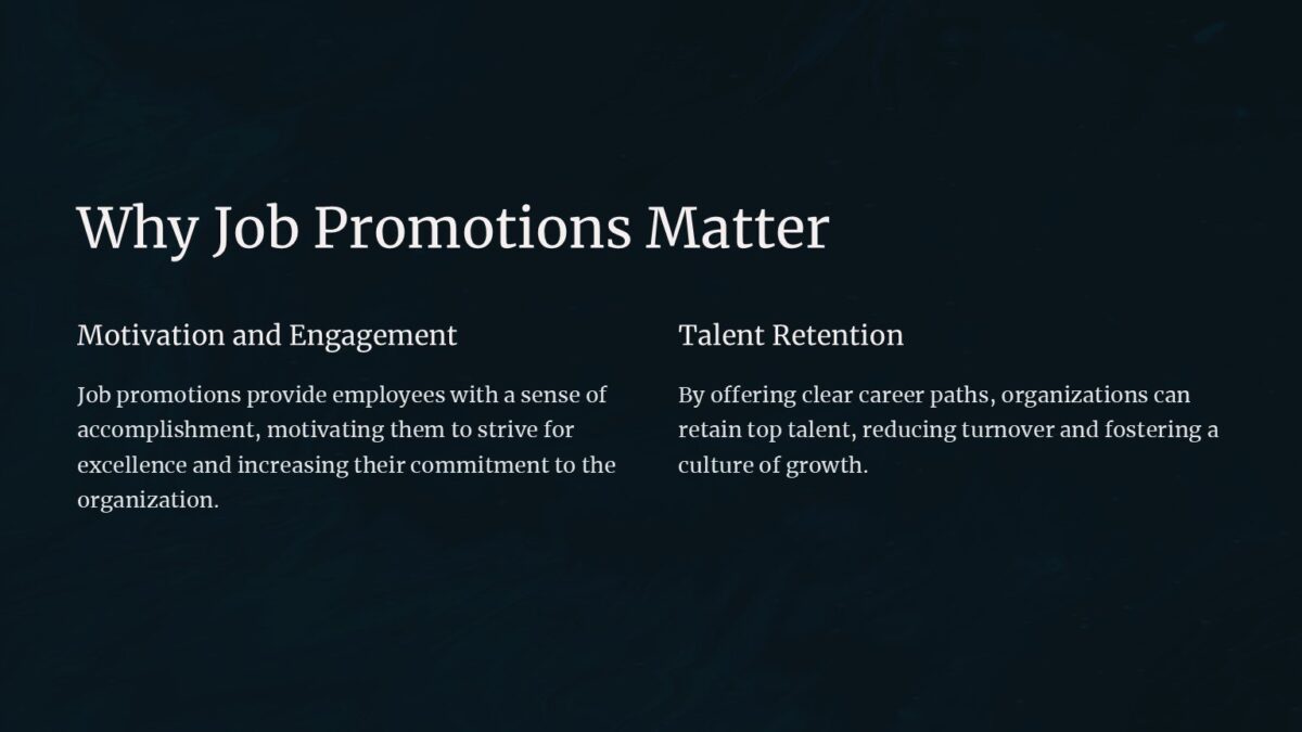 Job Promotion PowerPoint Template : 100% Editable PPTx