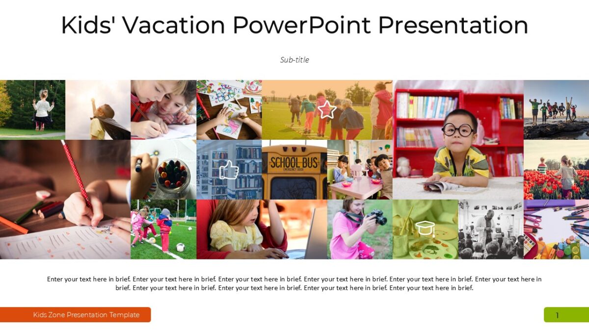 Kids' Vacation PowerPoint Presentation - PPTUniverse