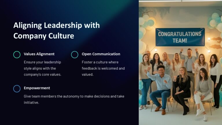 Leadership PowerPoint Template : 100% Editable PPTx