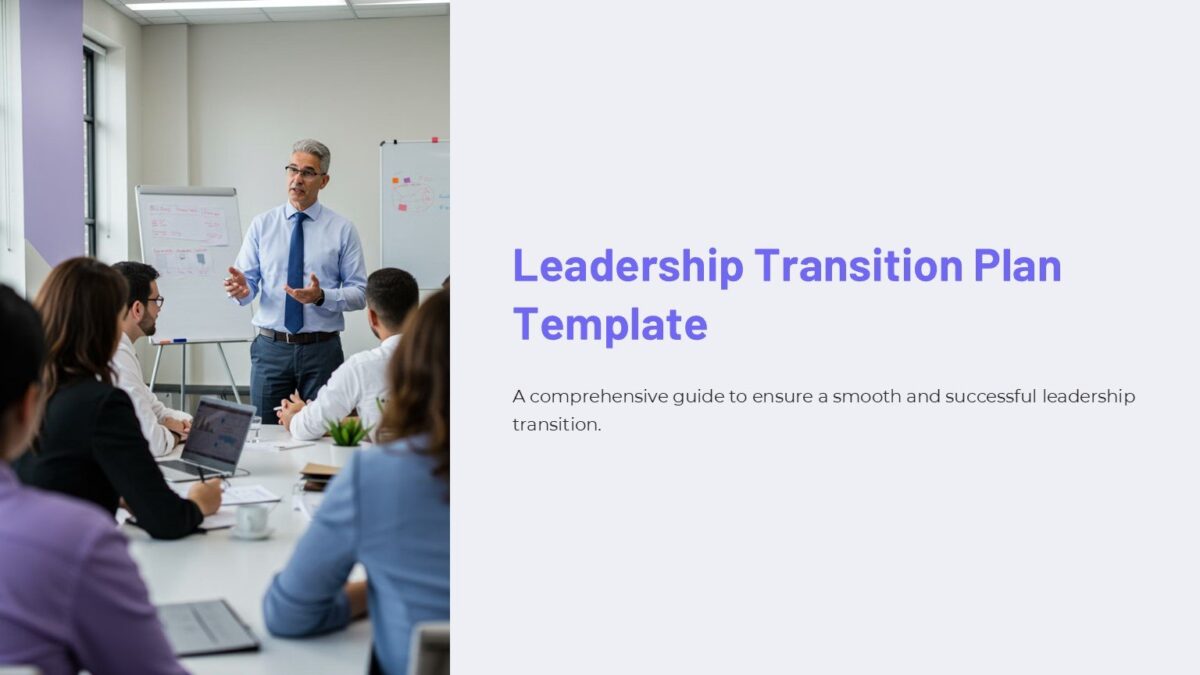 Leadership Transition Plan Template - PPTUniverse