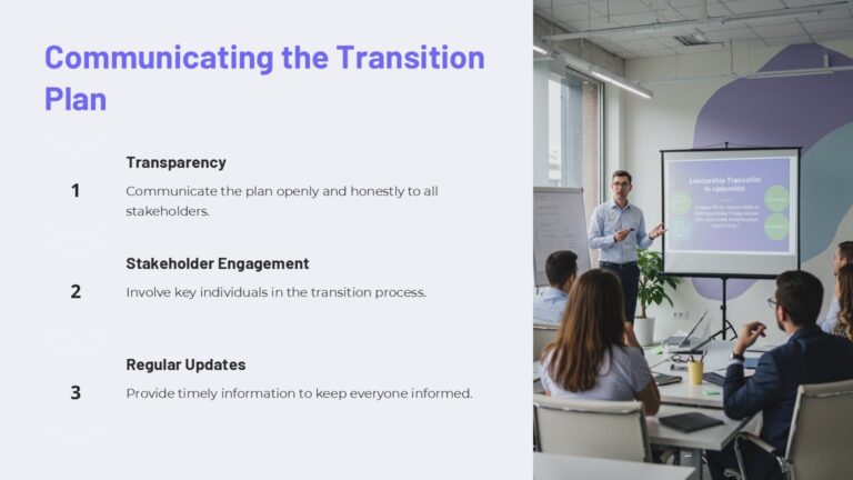 Leadership Transition Plan Template : 100% Editable PPTx