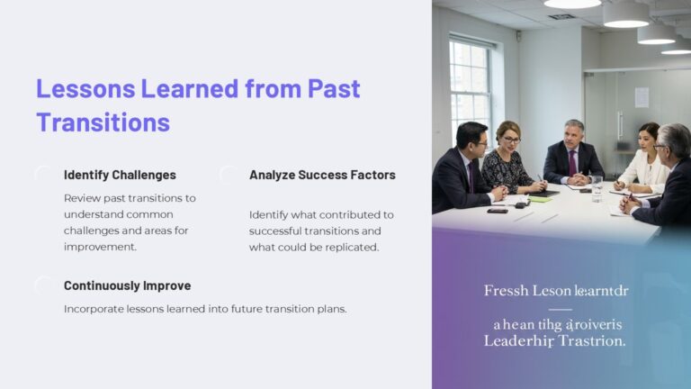 Leadership Transition Plan Template : 100% Editable PPTx