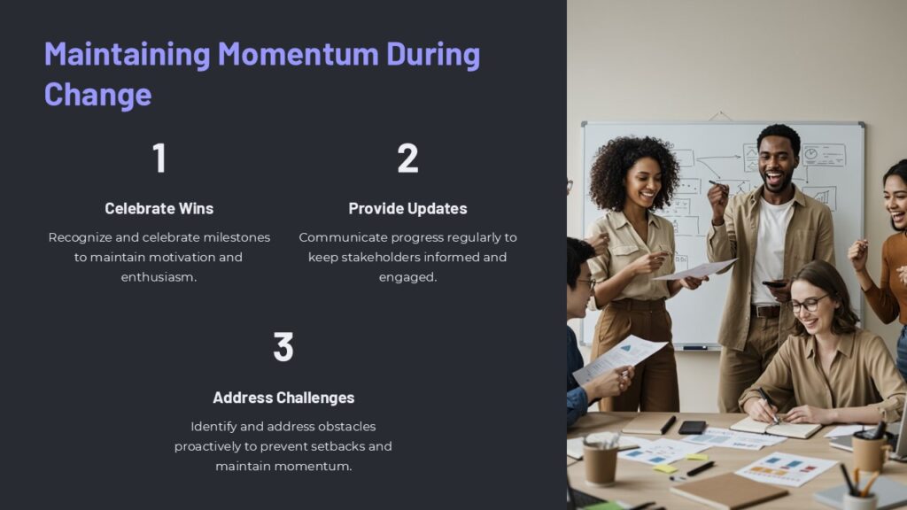 Maintaining Momentum During Change PowerPoint Presentation - PPTUniverse