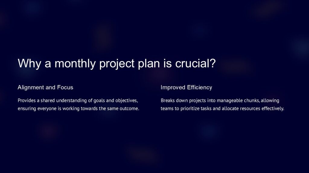 Monthly Project Plan PowerPoint Template - PPTUniverse