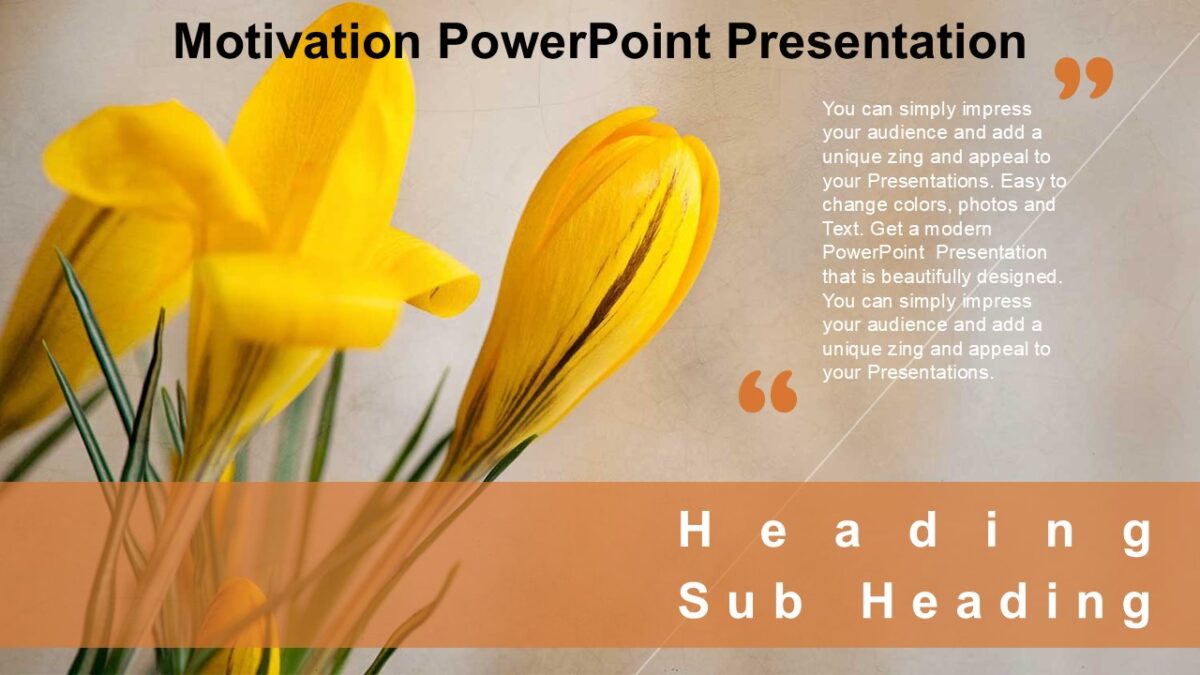 Motivation PowerPoint Presentation : 100% Editable PPTx