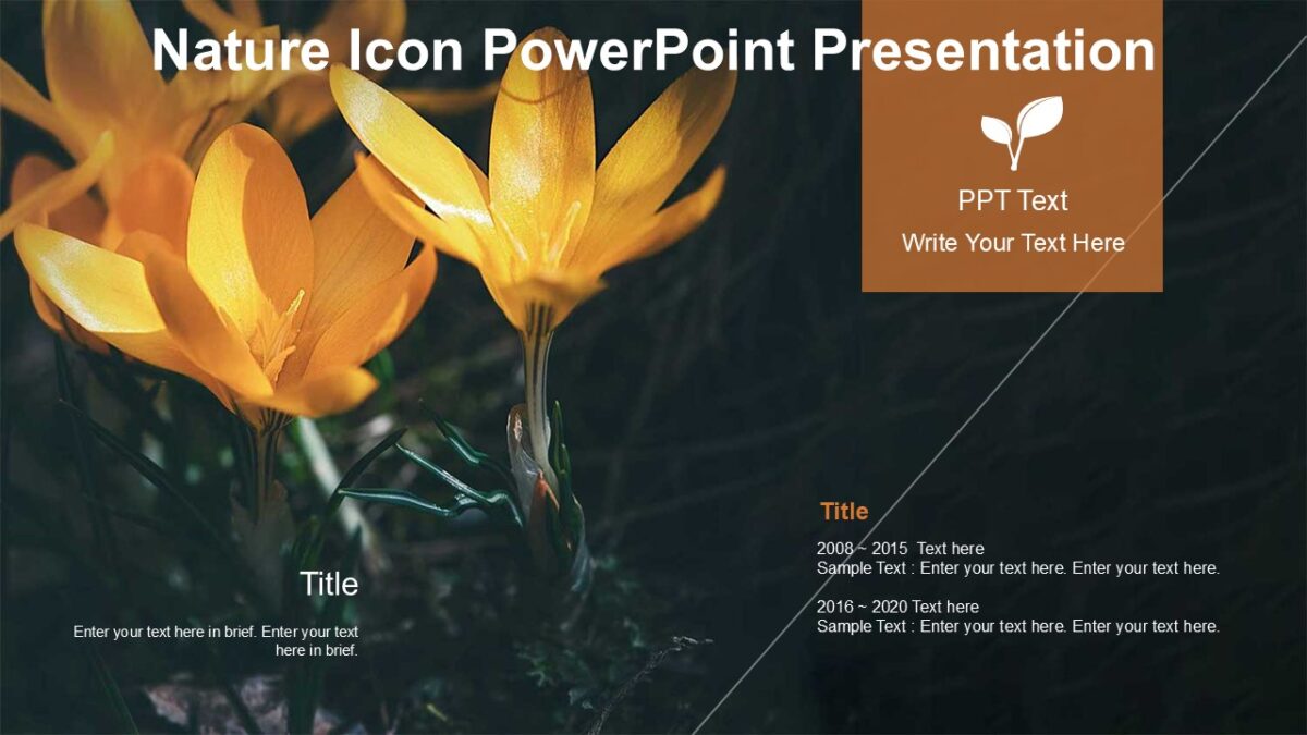 Nature Icon PowerPoint Presentation - PPTUniverse