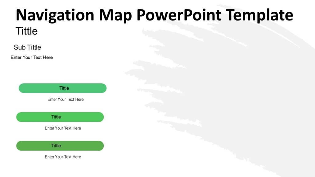 Navigation Map PowerPoint Template : 100% Editable PPTx