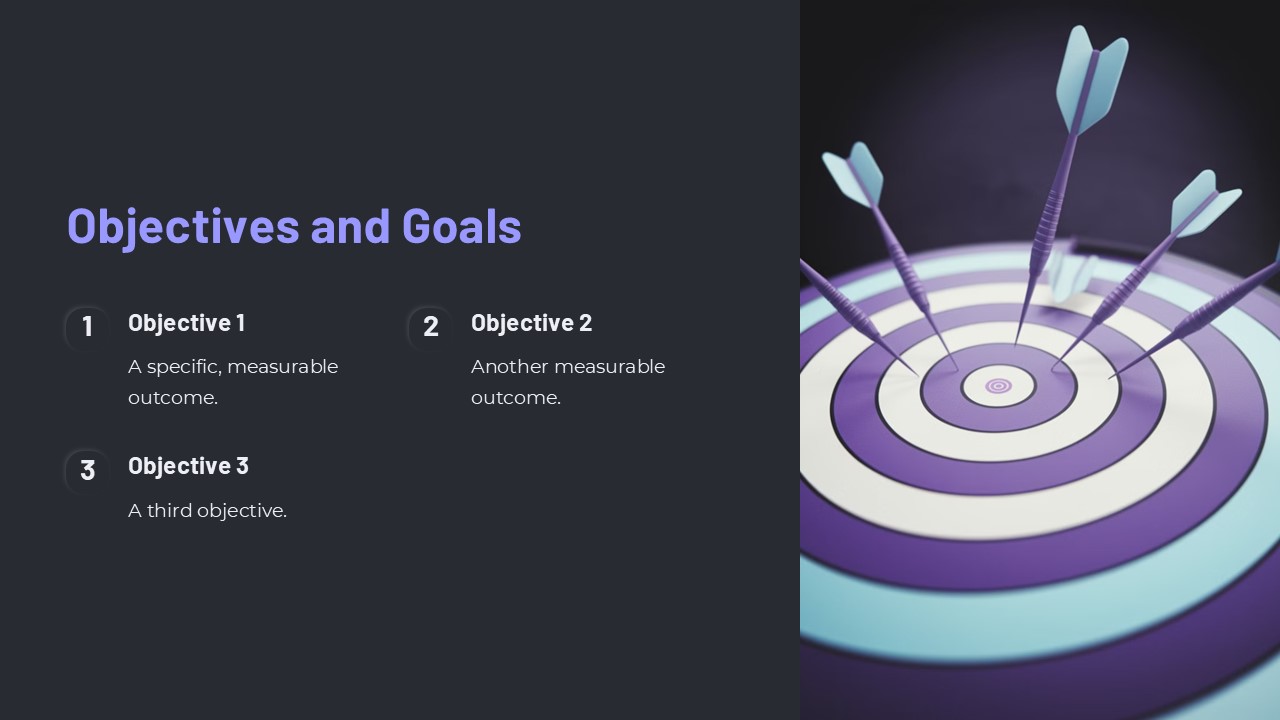 Objectives and Goals PowerPoint Presentation - PPTUniverse
