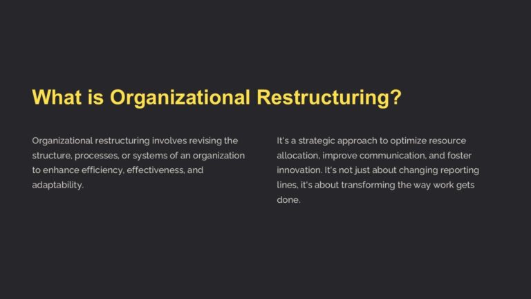 Organizational Restructuring PowerPoint Template : 100% Editable PPTx