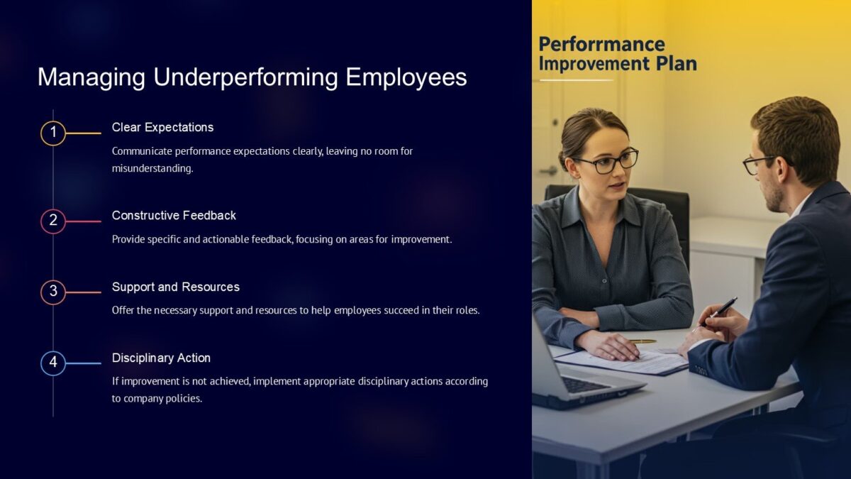 Performance Improvement Plan PowerPoint Template : 100% Editable PPTx