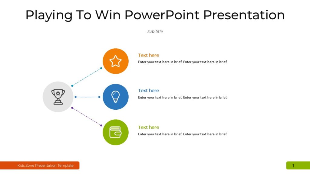 Playing To Win PowerPoint Presentation : 100% Editable PPTx
