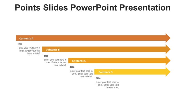 Points Slides PowerPoint Presentation : 100% Editable PPTx