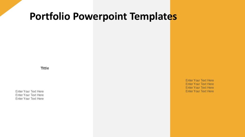 Portfolio Powerpoint Templates : 100% Editable PPTx