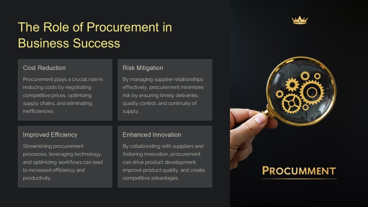 Procurement Strategy PowerPoint Template - PPTUniverse