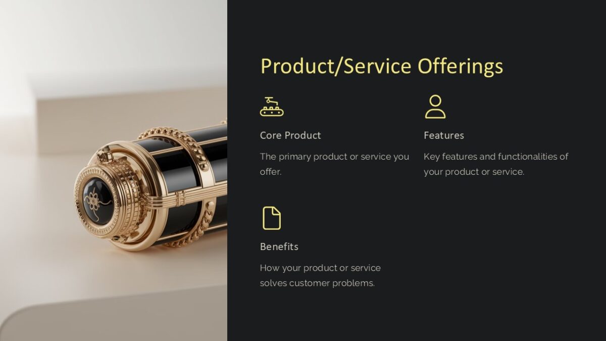 Product Service Offerings PowerPoint Presentation : 100% Editable PPTx