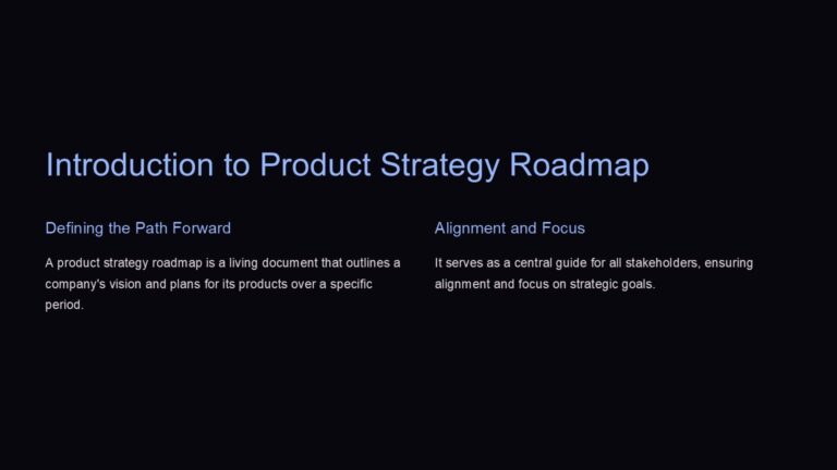 Product Strategy Roadmap PowerPoint Template - PPTUniverse