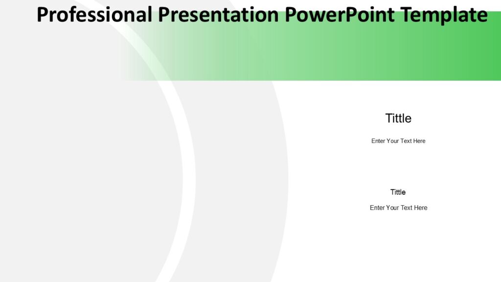 Professional Presentation PowerPoint Template : 100% Editable PPTx