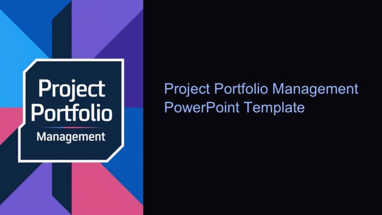 Project Portfolio Management PowerPoint Template : 100% Editable PPTx