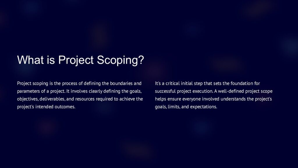 Project Scoping PowerPoint Template - PPTUniverse