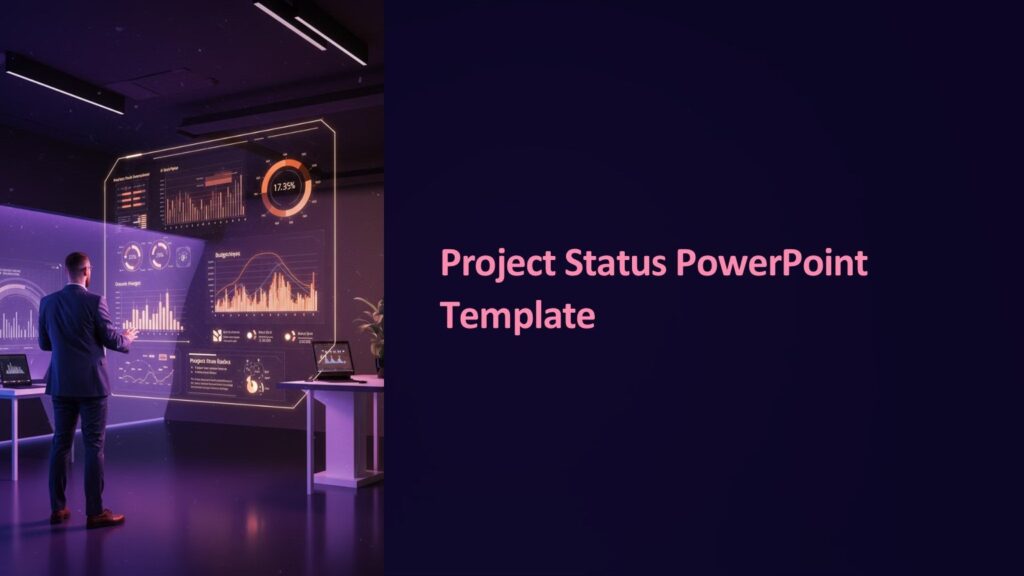 Project Status PowerPoint Template : 100% Editable PPTx