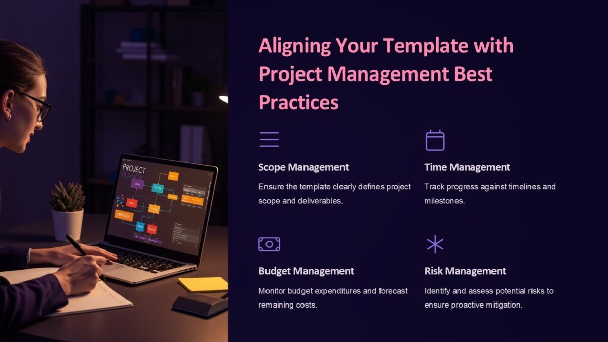 Project Status PowerPoint Template : 100% Editable PPTx