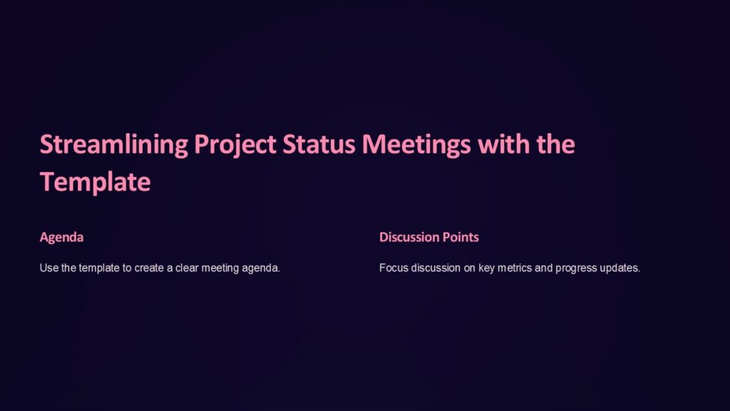 Project Status PowerPoint Template : 100% Editable PPTx