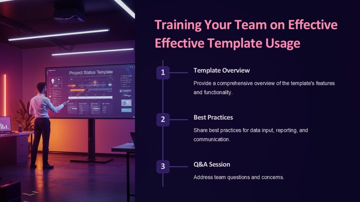 Project Status PowerPoint Template : 100% Editable PPTx