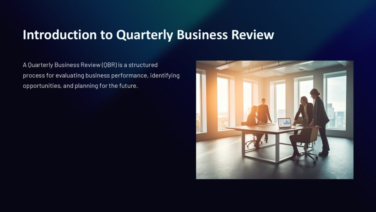 Quarterly Business Review PowerPoint Template - PPTUniverse