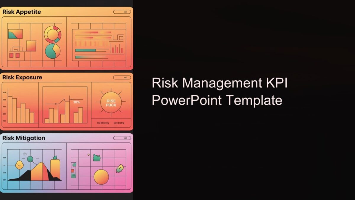 Risk Management KPI PowerPoint Template : 100% Editable PPTx