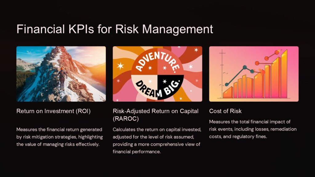 Risk Management KPI PowerPoint Template : 100% Editable PPTx