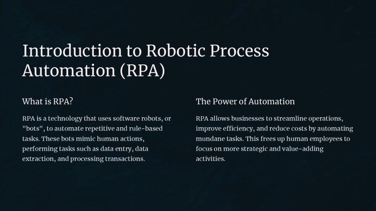 Robotic Process Automation PowerPoint Template - PPTUniverse