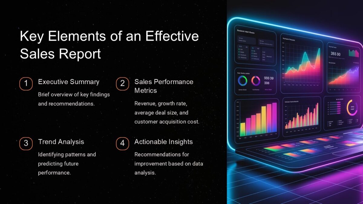 Sales Reports PowerPoint Template - PPTUniverse