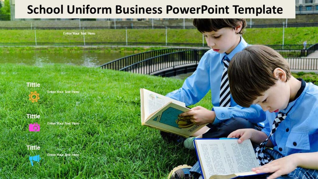 School Uniform Business PowerPoint Template : 100% Editable PPTx