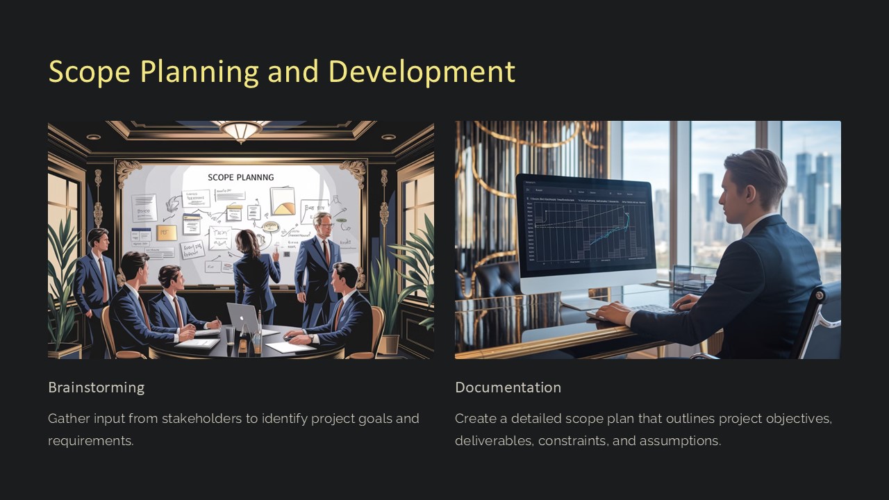 Scope Planning and Development PowerPoint Presentation - PPTUniverse