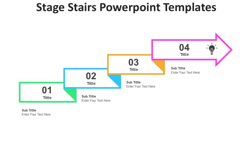 Stage Stairs Powerpoint Templates : 100% Editable PPTx
