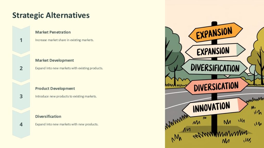 Strategic Alternatives PowerPoint Presentation - PPTUniverse