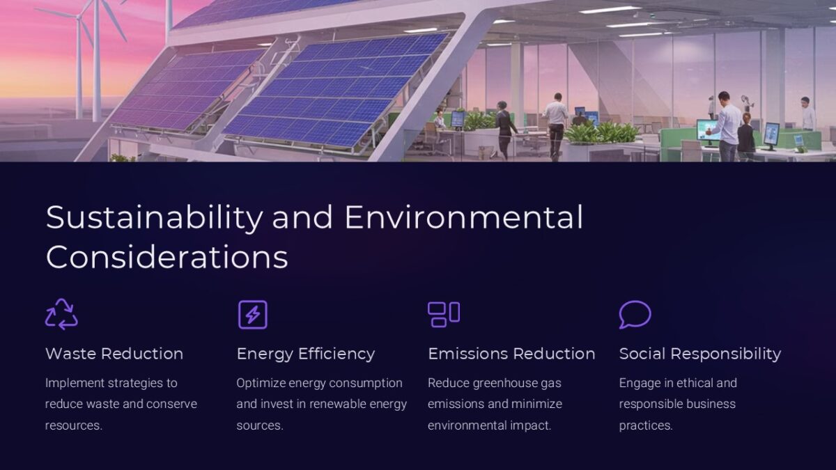 Sustainability and Environmental Consideration PowerPoint Presentation ...