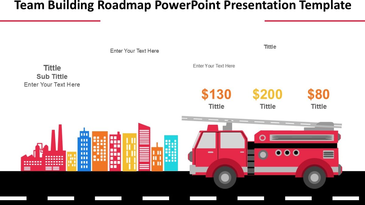 Team Building Roadmap PowerPoint Presentation Template : 100% Editable PPTx