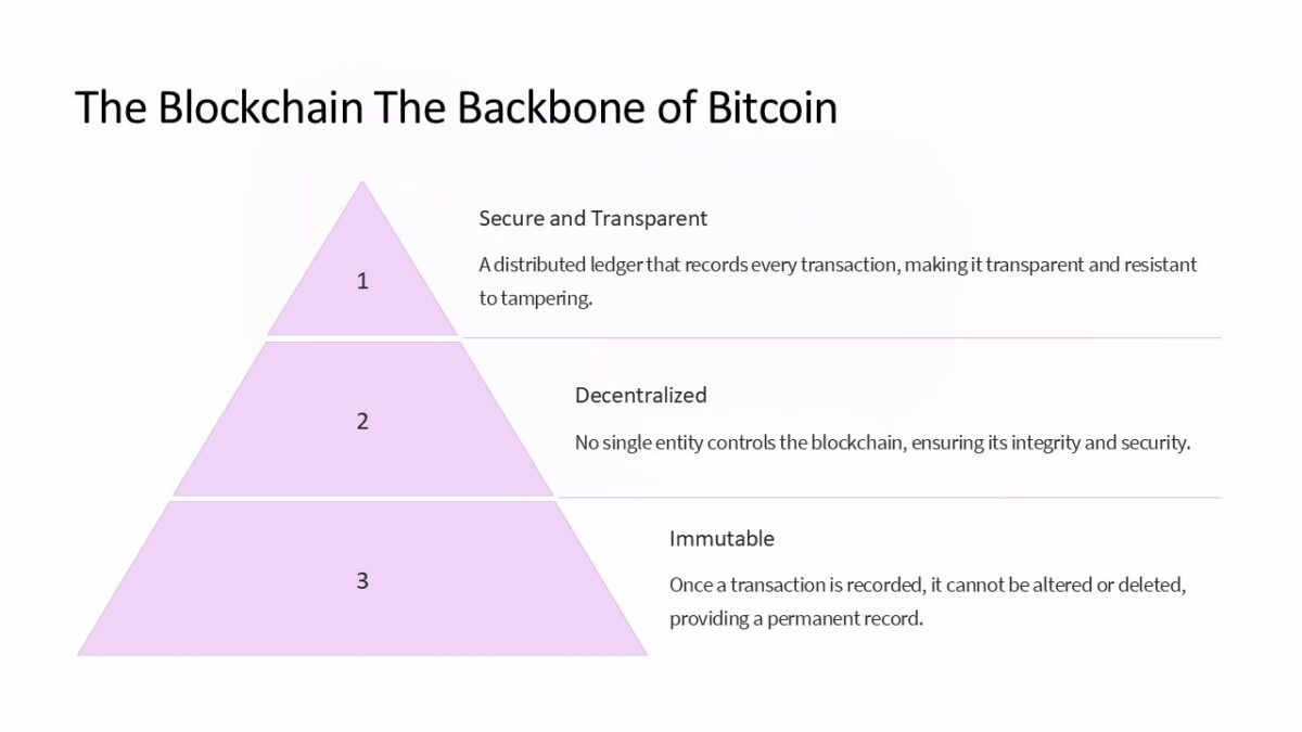 The Blockchain The Backbone of Bitcoin PowerPoint Presentation : 100% ...