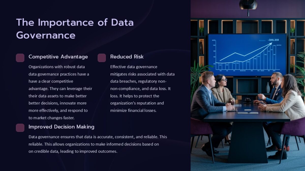 The Importance of Data Governance PowerPoint Presentation : 100% Editable PPTx