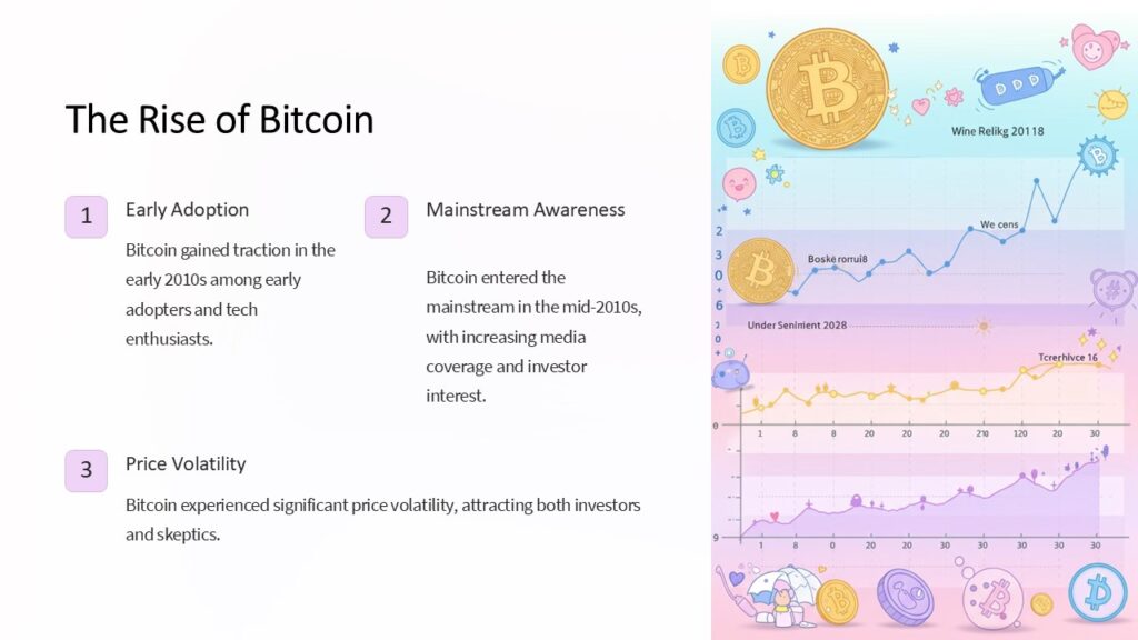 The Rise of Bitcoin PowerPoint Presentation : 100% Editable PPTx