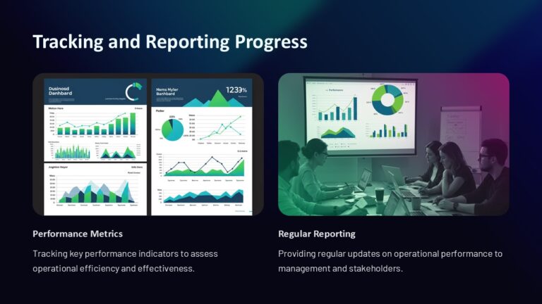 Tracking and Reporting Progress PowerPoint Presentation : 100% Editable ...