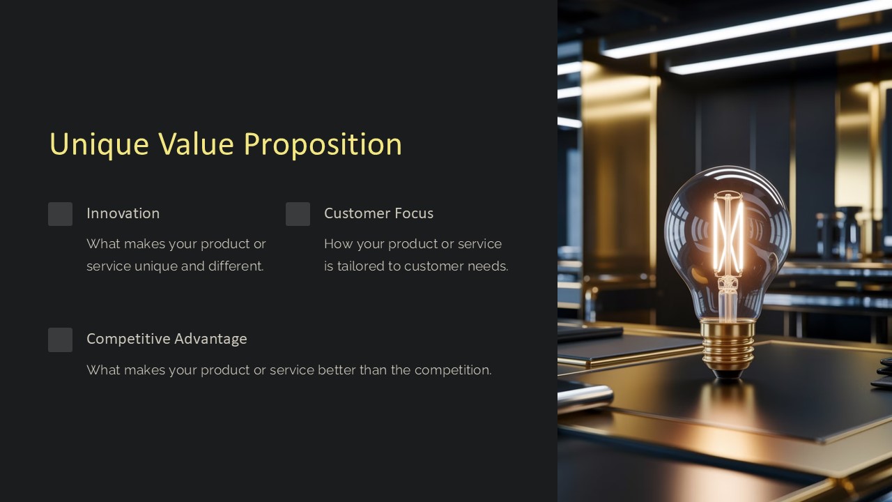 Unique Value Proposition PowerPoint Presentation - PPTUniverse