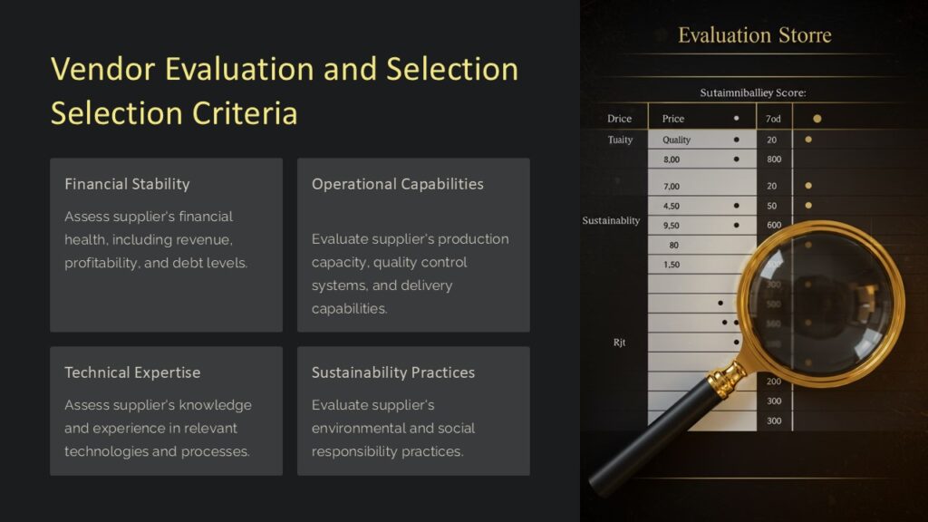 Vendor Evaluation and Selection Criteria PowerPoint Presentation : 100% ...
