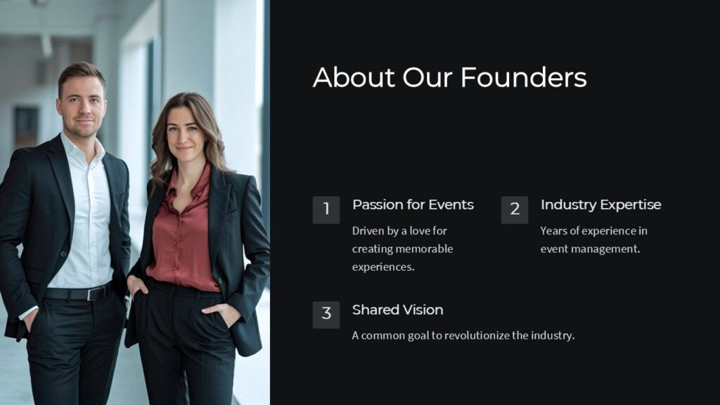 About Our Founders PowerPoint Presentation - PPTUniverse